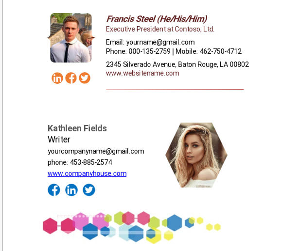 Design perfect and beautiful email signature by Komaliftikha551 | Fiverr