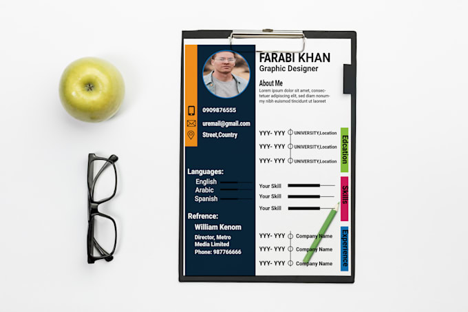 Do simply professional resume design by Sadiaahmed931 | Fiverr