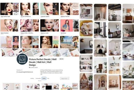 Set up manage or update your pinterest profile seo optimized boards ...