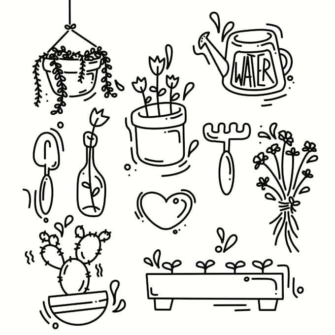 Make cute and minimal doodle illustrations in my style by Avotaco | Fiverr