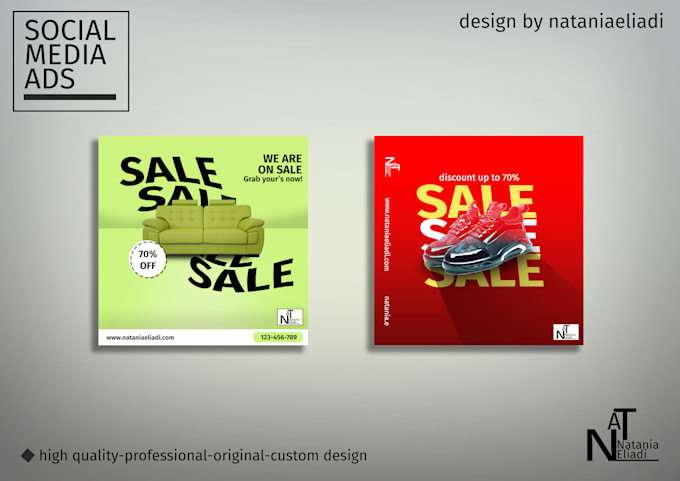 Design attractive instagram, facebook post, banner, ads by ...