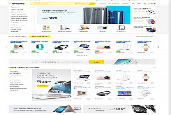 Create a responsive ecommerce website using electro theme by ...