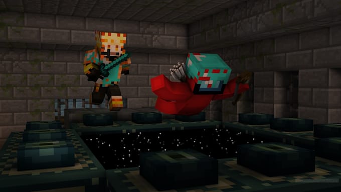 Make minecraft wallpapers with your own skin by Yasmur1907 | Fiverr