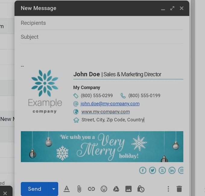 Modern clickable email signature by Digital_team22 | Fiverr Modern clickable email signature by Digital_team22 | Fiverr