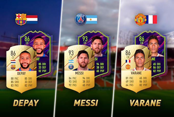 Create extremely professional fifa cards by Olguinj33 | Fiverr