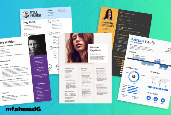 Design professional resume, rewrite cv, and cover letter by Mfahmad6 ...