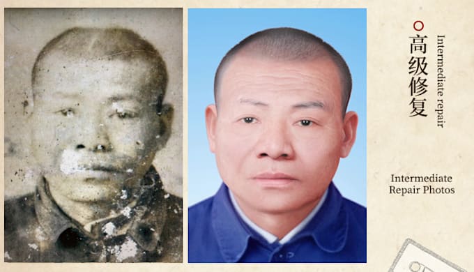Old photos repaired,old photos composited, restored, human images ...