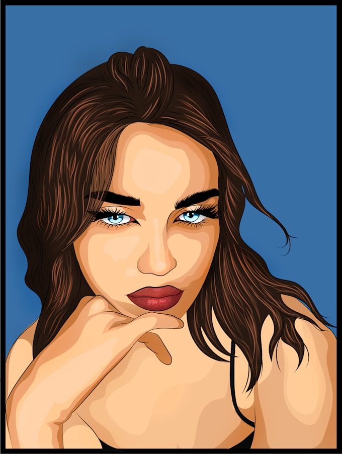 Draw a person in illustrator by Mitross | Fiverr