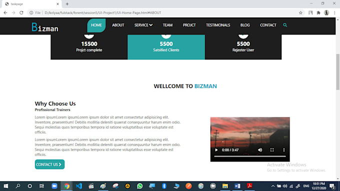 Do responsive front end web development in html5,css3,js, es6,bootstrap by Ghadaragab32 | Fiverr