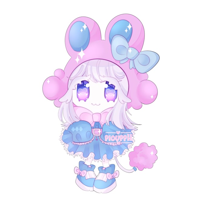Draw cute, pastel characters by Floofpoof910 | Fiverr