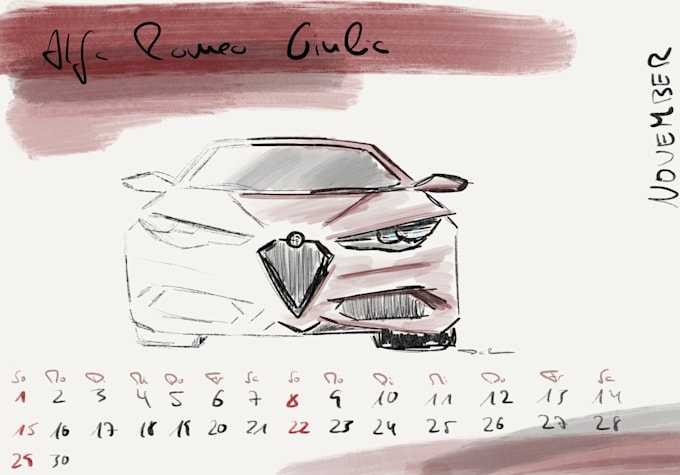 Shoe car design greeting cards calendar sheets by Dedon93 | Fiverr