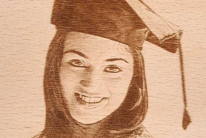 Convert your photo to a bmp file for laser engraving on wood by ...