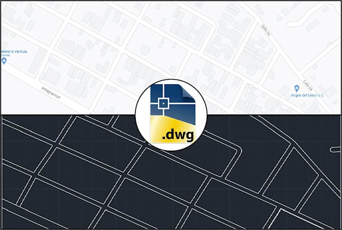 Convert from pdf, image, google maps or sketch to autocad drawing by ...