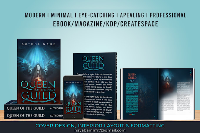 Design book cover, interior layout, and create ebook by Nayamin07 | Fiverr