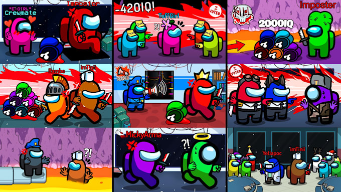 Make best among us thumbnail by Rvanartz | Fiverr