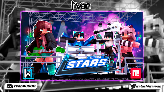 Make best minecraft key art by Rvanartz | Fiverr