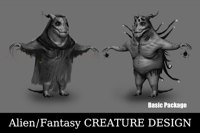 Make a original 2d creature concept design by Thecreatureman | Fiverr