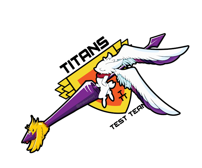 Draw titans test team inspired insignias by Drakenzord | Fiverr