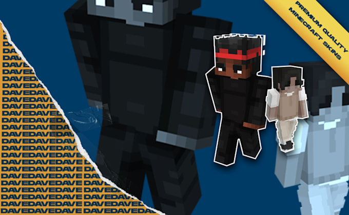Create custom minecraft skins by Davesvisuals | Fiverr