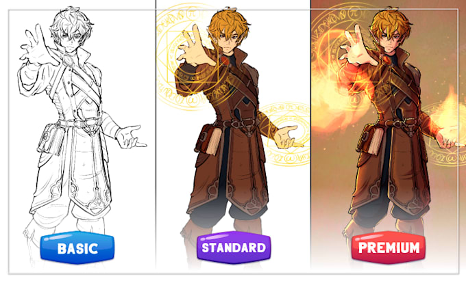 Draw your custom dnd dungeons and dragons character by Ericabordin | Fiverr