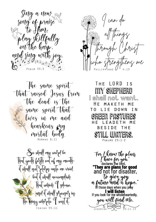 Create bible verse layout and digital prints for your mugs by Msferrer ...