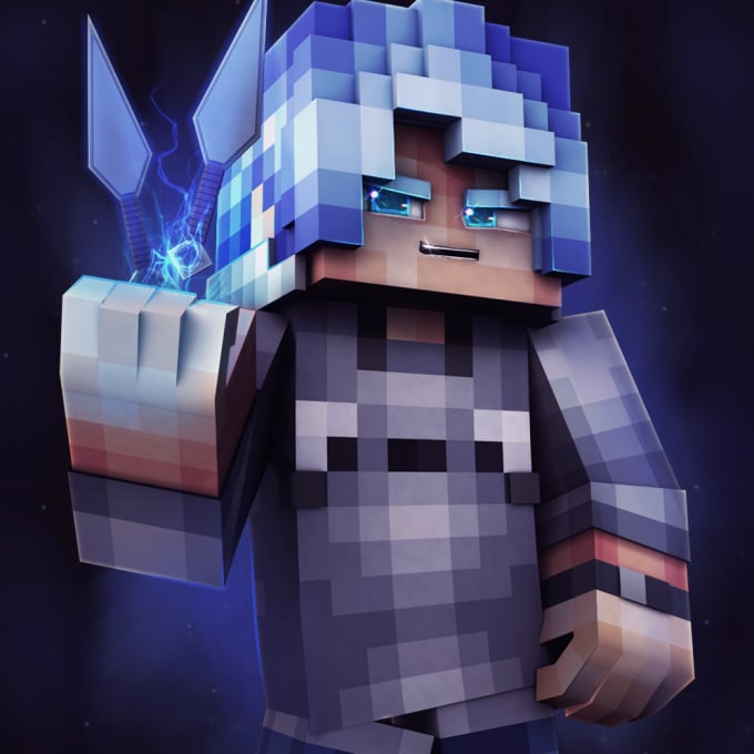 Make minecraft profile picture for youtube by Theloren | Fiverr