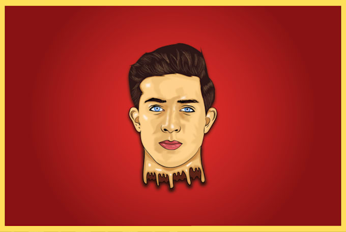 Draw a cartoon vector face or vector portrait from your photo by ...