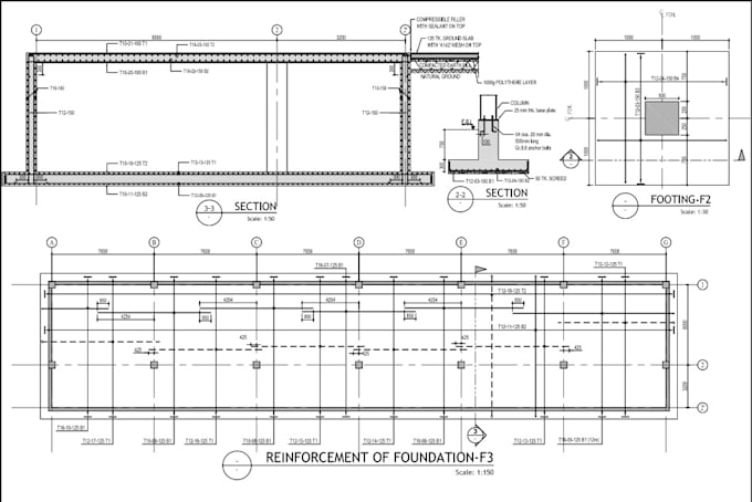 Draft 2d architectural and structural drawings in autocad by ...