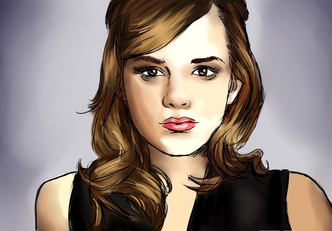 Draw your portrait in my own style by Renalyx | Fiverr