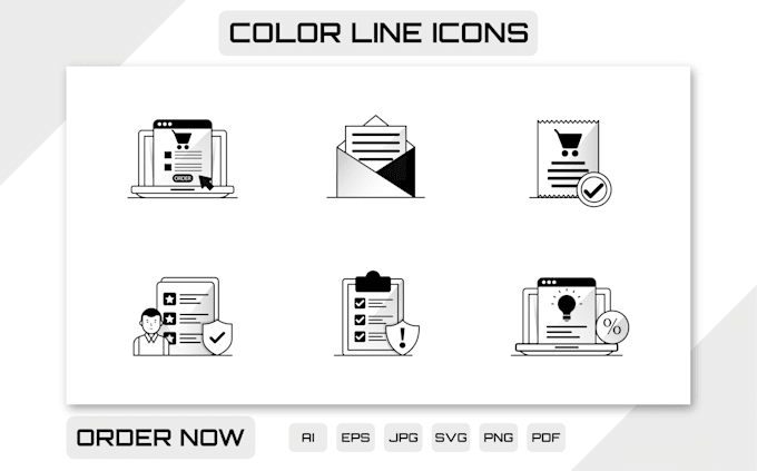 Design high quality icons design in few hours by Joseph9232 | Fiverr