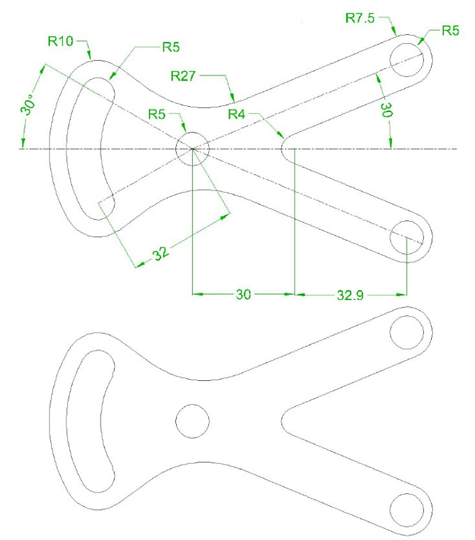 Design 2d mechanical part drawings in autocad by Ahmedtare | Fiverr