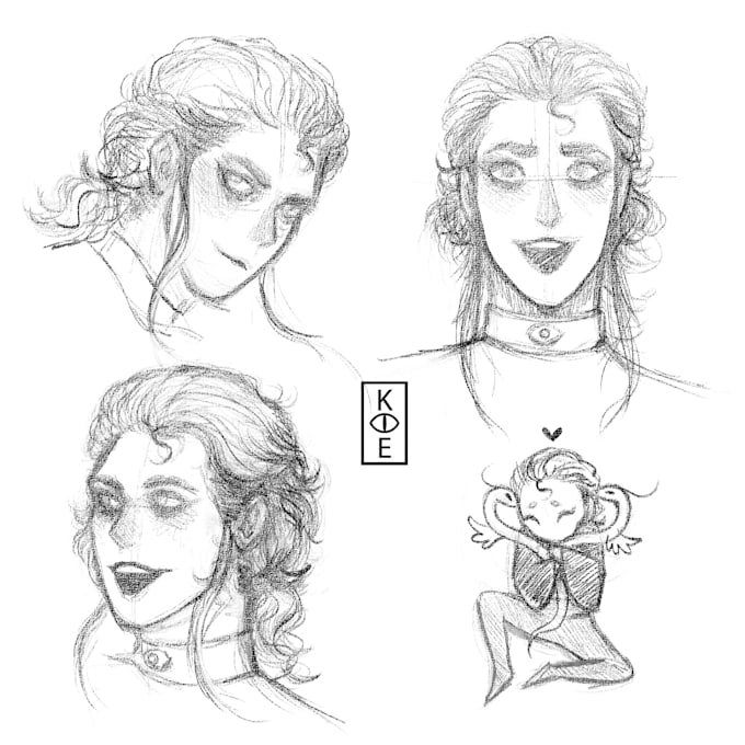 Draw a sketch of your character, rpg, oc or fanart commisions by Koe ...