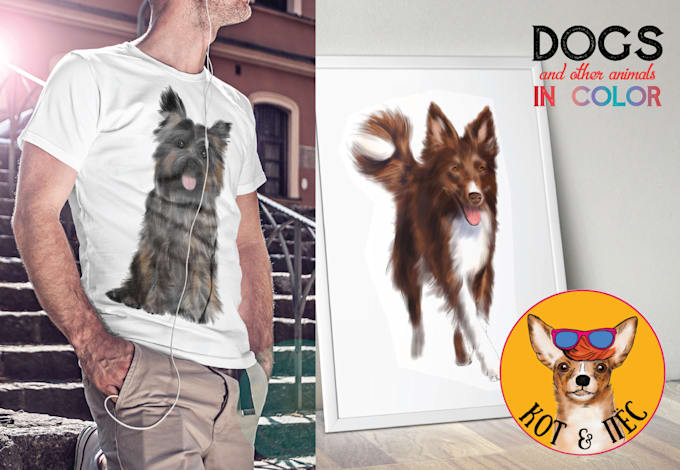 Draw your pet or animal to realistic bitmap format by Nadezhda_trophy ...