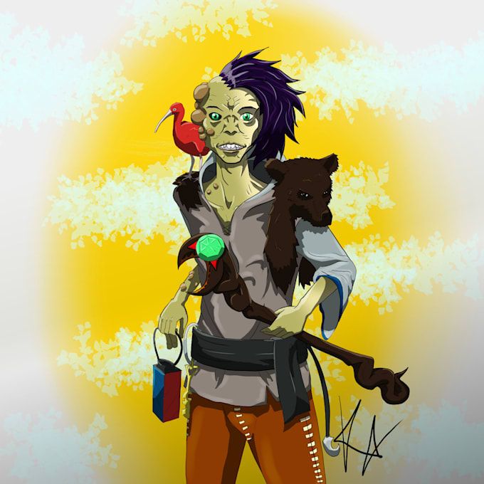 Create any character concept art, rpg, dnd, cartoon, anime, fantasy ...