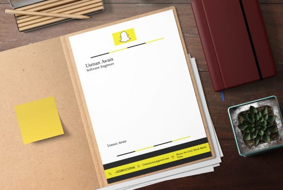 Create professional and custom letterhead designs by Iqra_awais | Fiverr