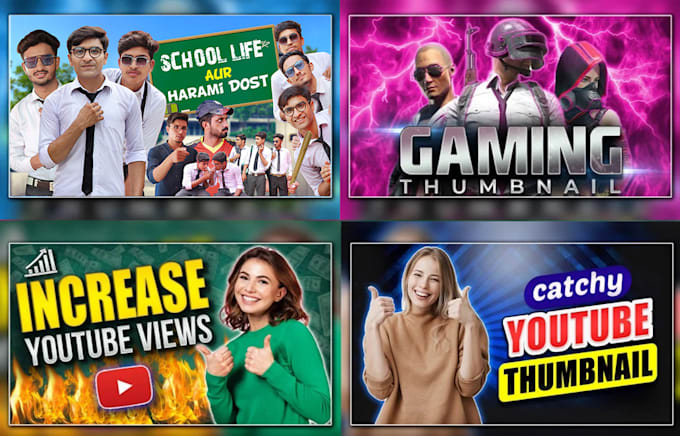Design attractive youtube thumbnails in just 2 hours by Adk_design | Fiverr