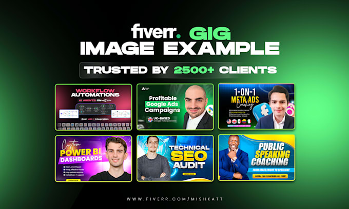 Design a professional fiverr gig image or gig thumbnail to improve ctr ...