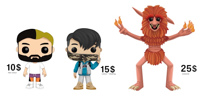 Draw you in funko pop style figure by Afwroman | Fiverr