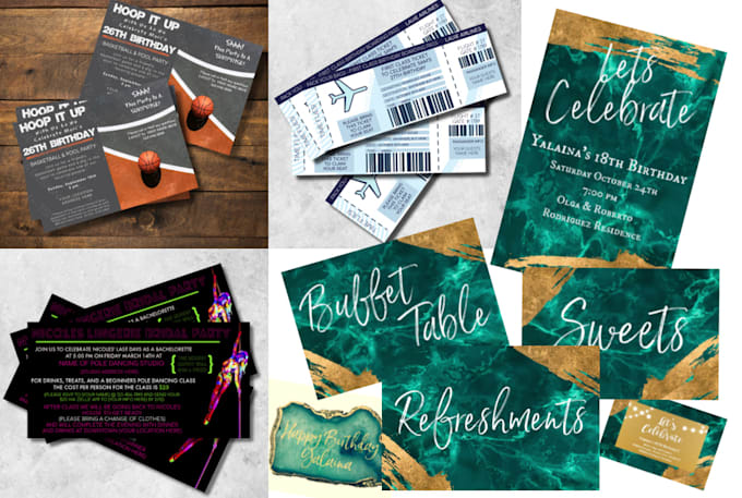 Make a custom digital invitation by Tsivyadesign | Fiverr