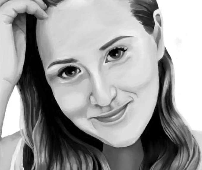 Draw a digital human portrait for you by Drawingsforall | Fiverr