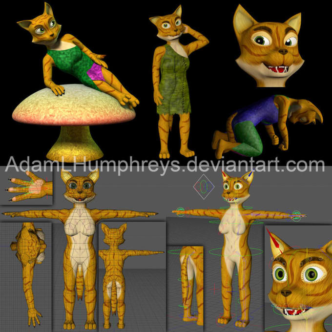 Make and design vr model custom 3d vrchat avatar in blender 3d by Vicks ...