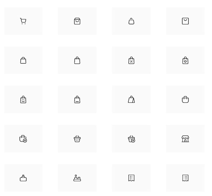 Design minimalist icon set for website or app by Sasi1418 | Fiverr