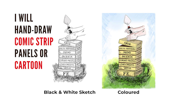 Draw comic strip panels by Shamimrashid | Fiverr