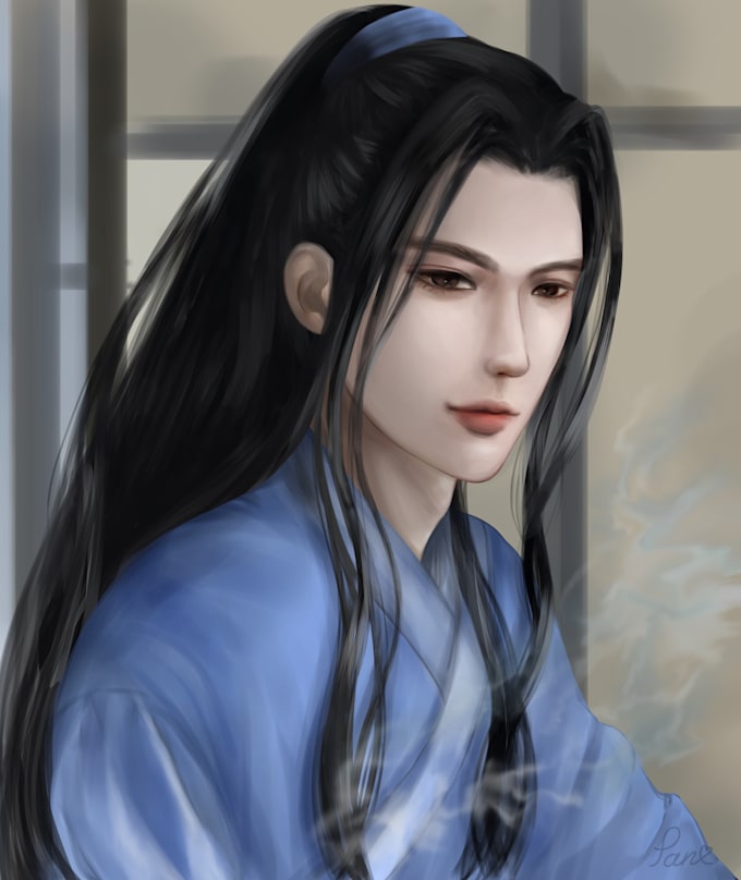 Draw any character in digital art, illustration by Panart17 | Fiverr