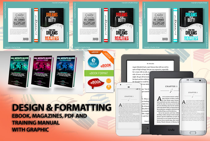 Format ebook, magazines, pdf and manual with graphics by Skopurbo | Fiverr