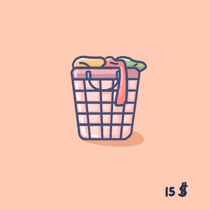 Draw flat object with a pastel color by Eyethk | Fiverr