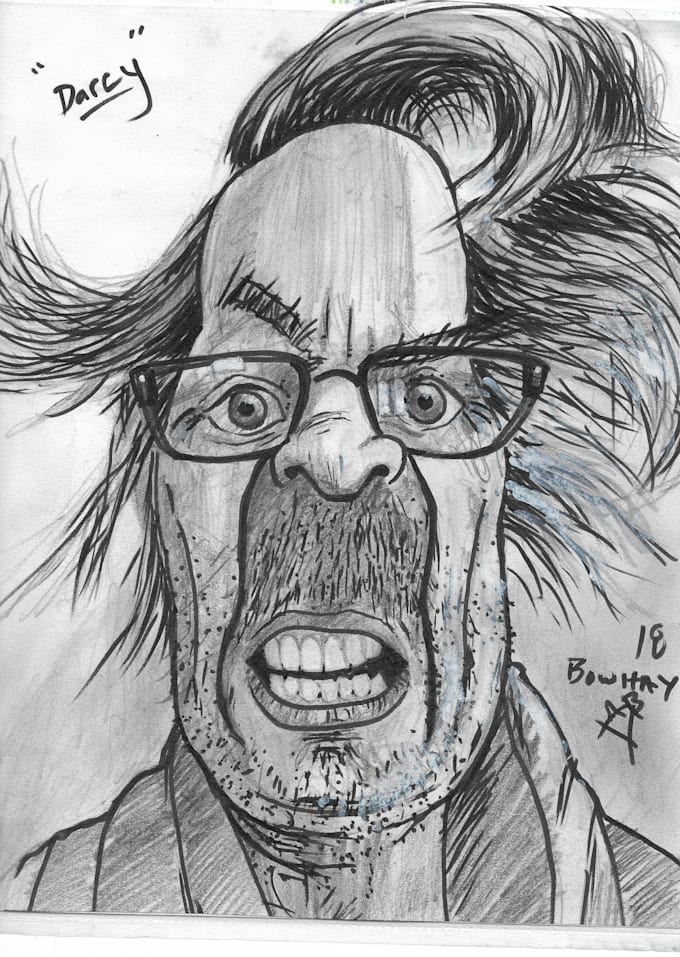 Draw you as a caricature mild or wild by Larrybowhay_007 | Fiverr
