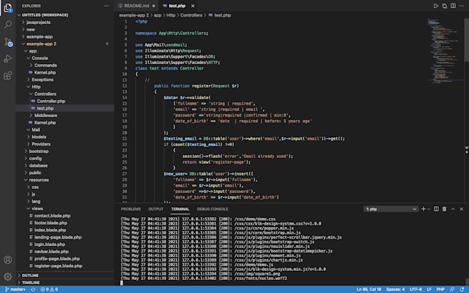 Create your website backend using php, mysql and laravel framework by ...