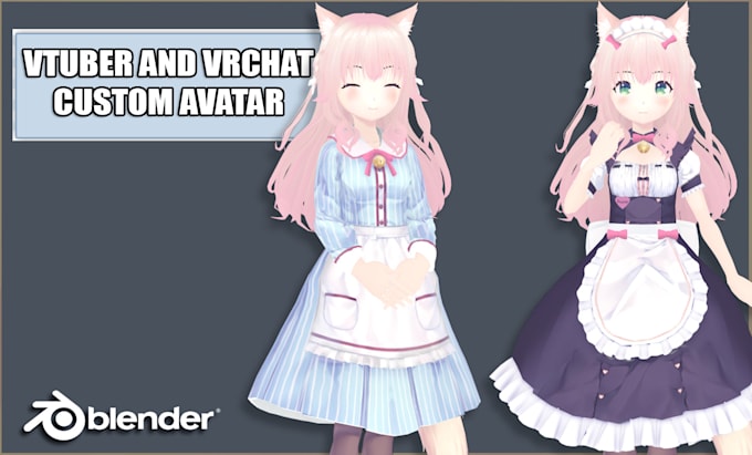 Do a 3d vtuber or vrchat custom avatar for you by Pedrocrispa | Fiverr