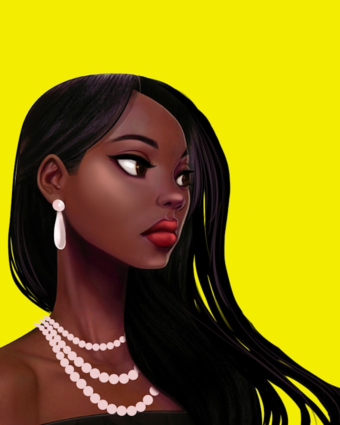 Do african american character portraits, custom designs by Pine_arts ...